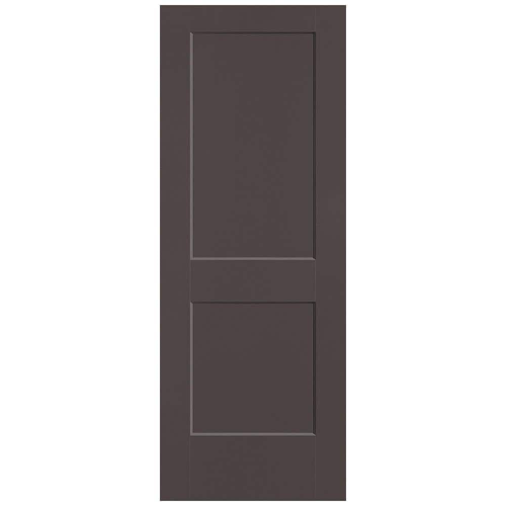 Masonite 30 in. x 80 in. 2-Panel Logan Single Bore Hollow Core Willow ...
