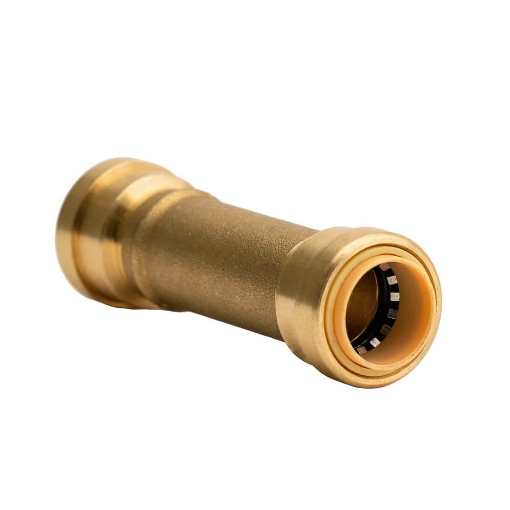 QUICKFITTING 3/4 in. Push-to-Connect Brass Slip Repair Coupling Fitting ...
