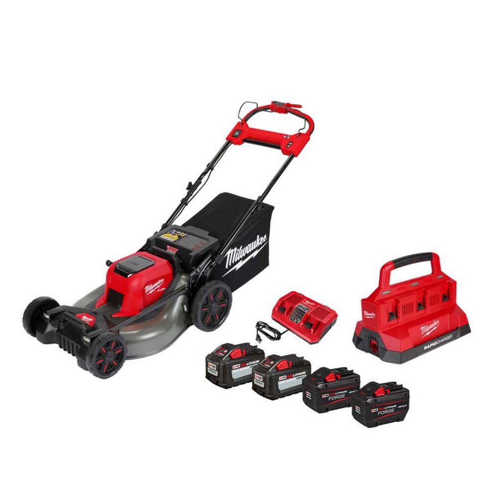 Milwaukee M18 FUEL Brushless Cordless 21 in. Walk Behind Dual Battery ...