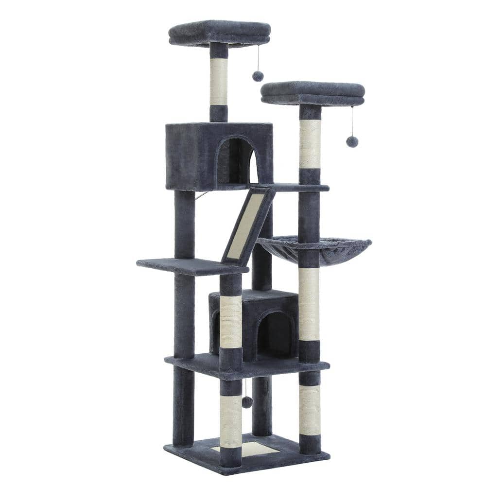 Foobrues Large Cat Tree for Indoor Cats, Multi-Level Cat Tower Cat ...