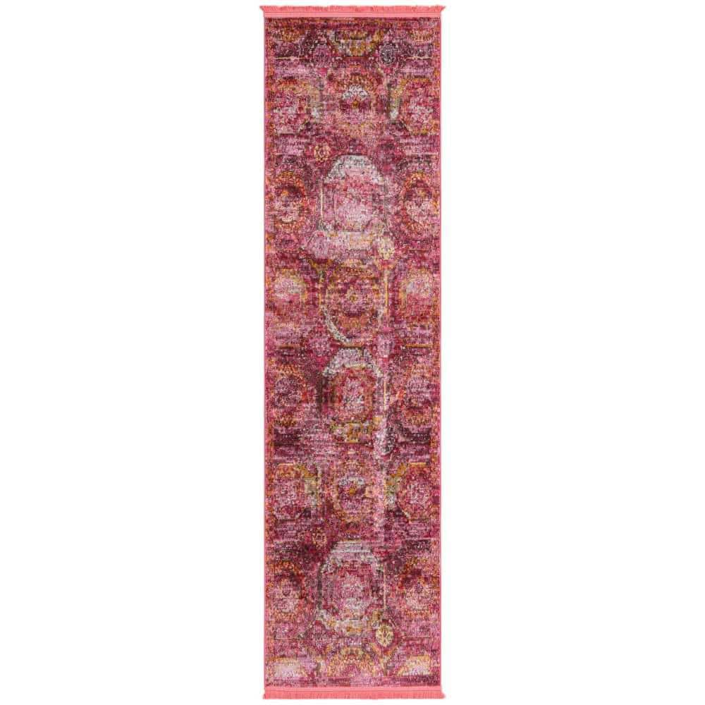 Unique Loom Baracoa Coppelia Pink 2' 0 x 8' 0 Area Rug 3184210 - The ...