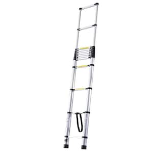 SKYSHALO Telescoping Ladder, Multi-Button Retraction Collapsible Ladder ...