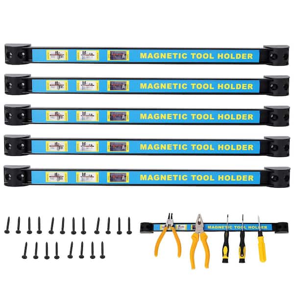 ‎POWERTEC 12 in. Magnetic Tool Holder Strip-Metal Magnet Tool Bar Organizers for Garage ...