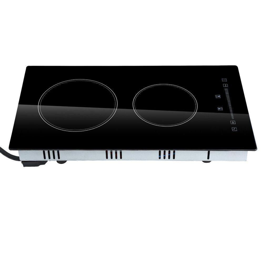 SKYSHALO Built in Electric Stove Top, 20 x 11.6 in. 2 Burners, 240V ...