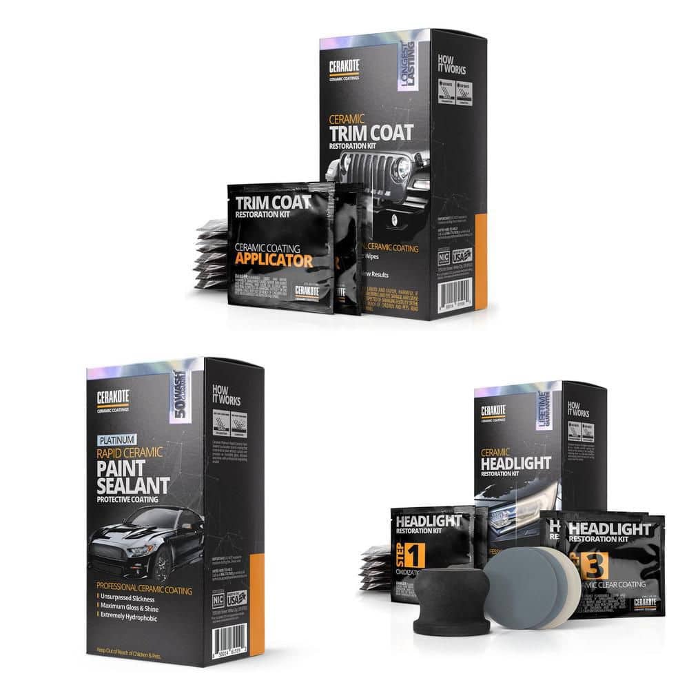 CERAKOTE Trim Coat and Headlight Restoration Kit with 12 oz. Rapid ...