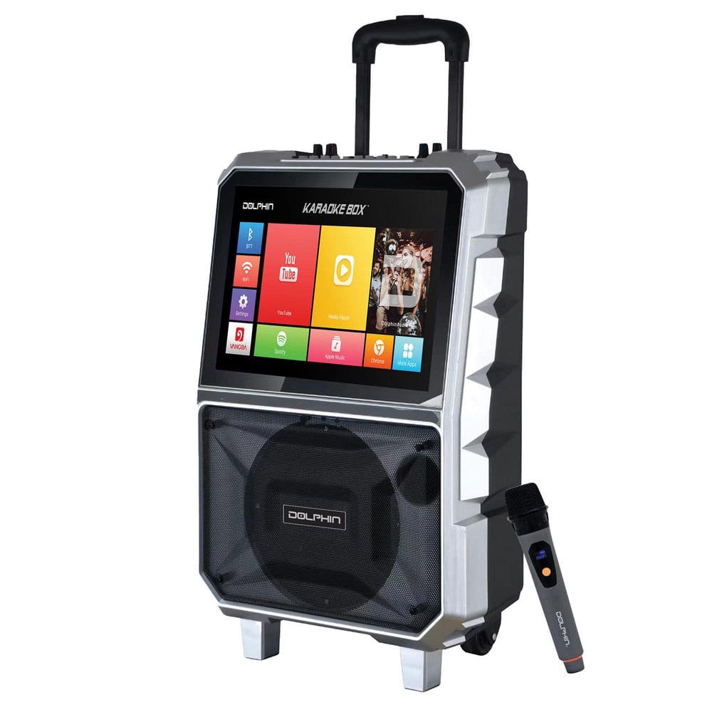 KB-85R Bluetooth Portable Karaoke Speaker in Black KB-85R - The Home Depot