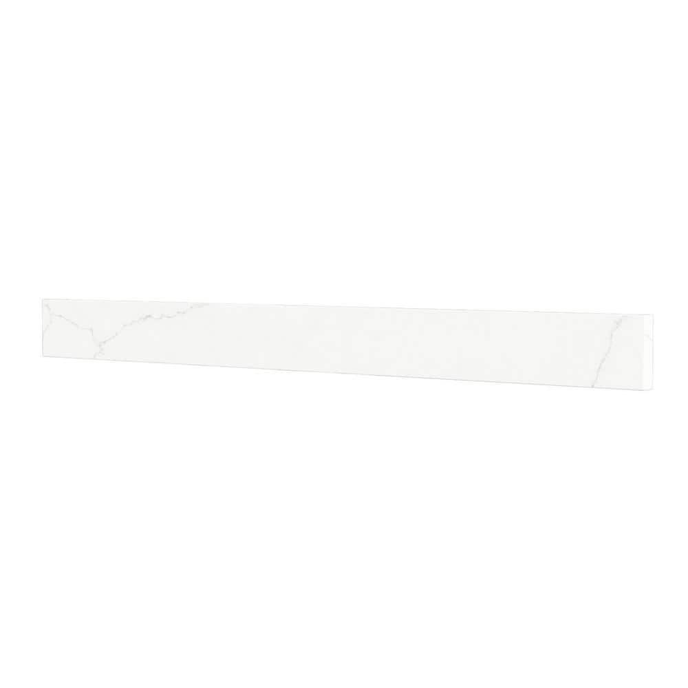 Wyndham Collection 36 in. W Quartz Vanity Backsplash in Giotto ...