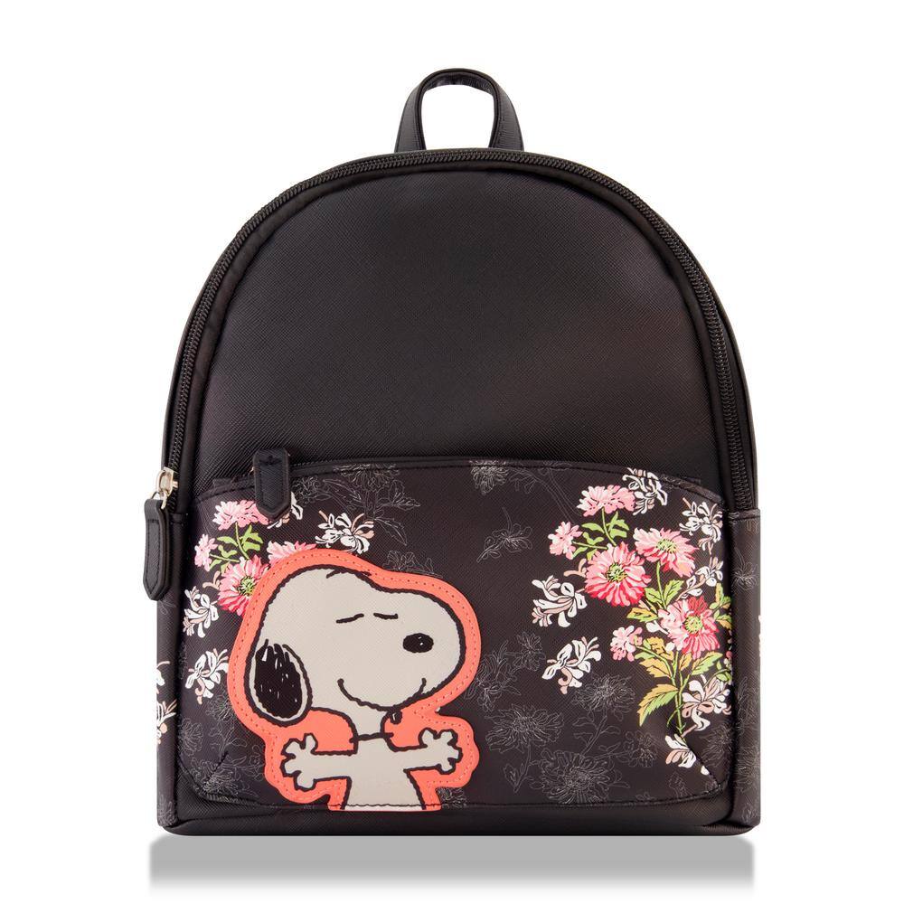 Peanuts Snoopy 10 in. Black Mini Backpack, Small Bookbag PNFB0004AZ-001 ...