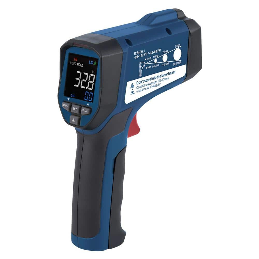 REED Instruments R2320 Infrared Thermometer, 30:1, 1472°F (800°C) R2320 ...