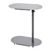 Storied Home Gray Steel Adjustable C Table EC1119 - The Home Depot