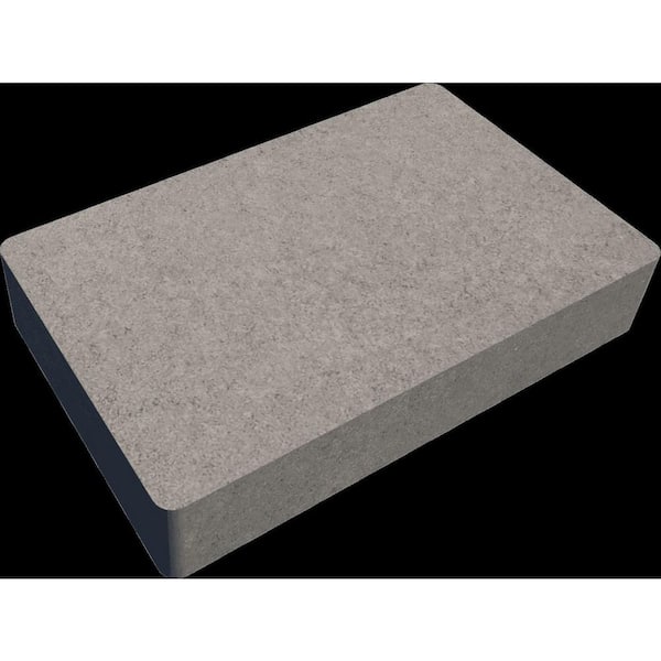 Oldcastle 16 in. x 10 in. x 3 in. Gray Concrete Double Sided Retaining ...