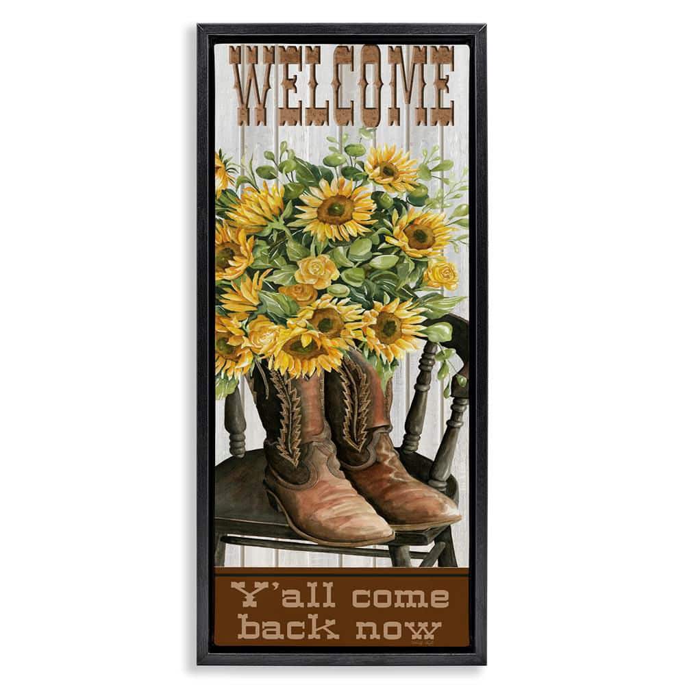 Stupell Industries Southern Welcome Phrase by Cindy Jacobs Black ...