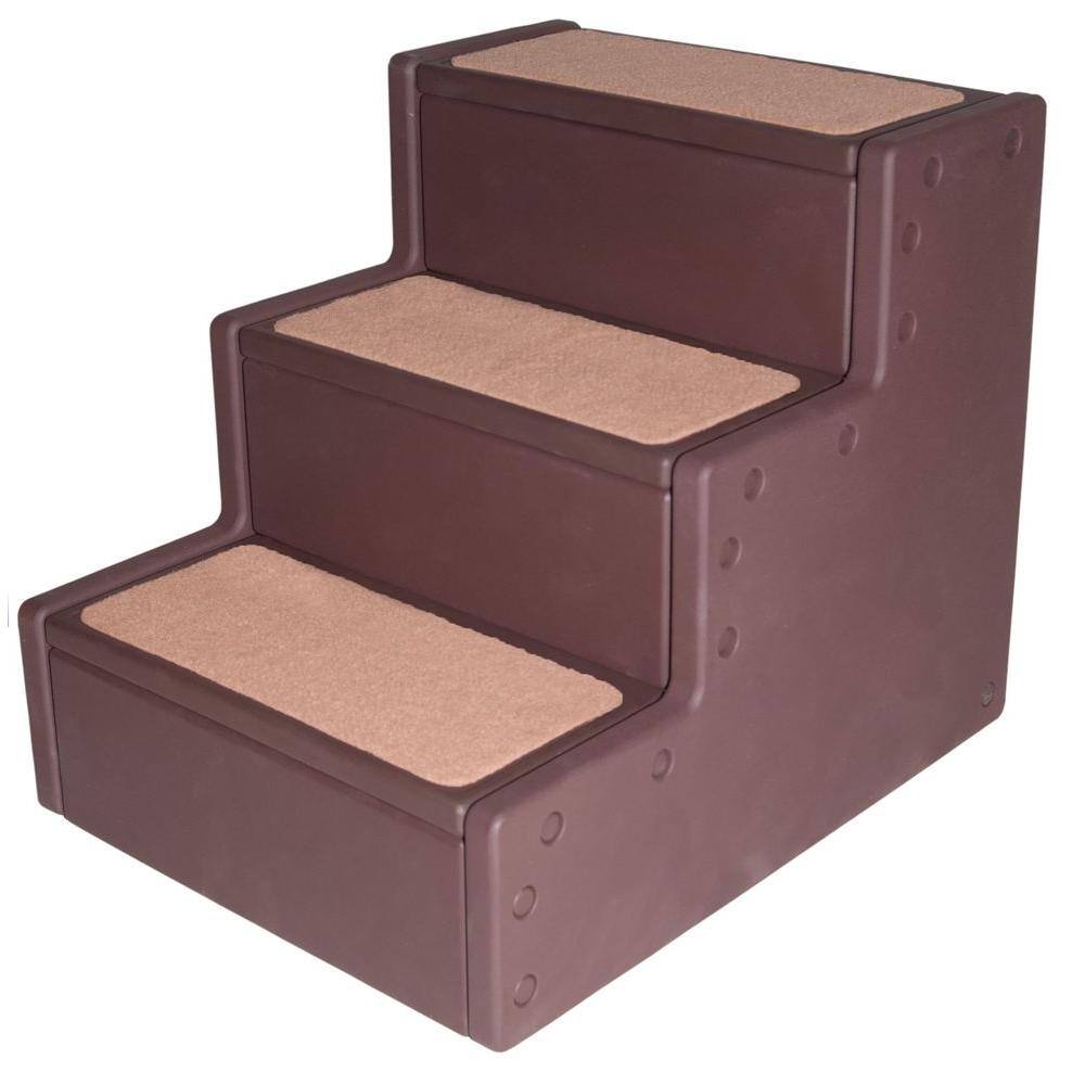 Pet Gear 18 in. x 14 in. x 15 in. Chocolate Pet Step III PG9630CH - The ...