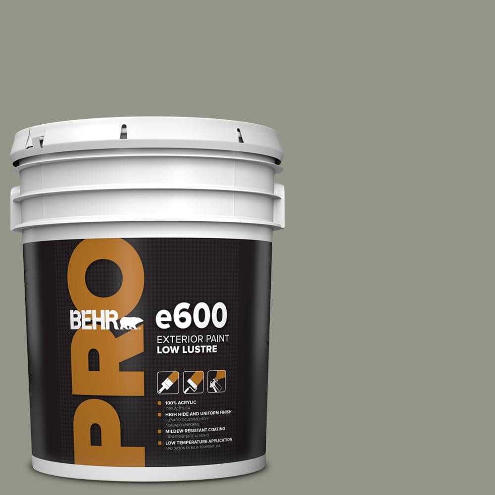 BEHR PRO 5 gal. #ECC-36-1 Shady Willow Low Luster Exterior Paint ...