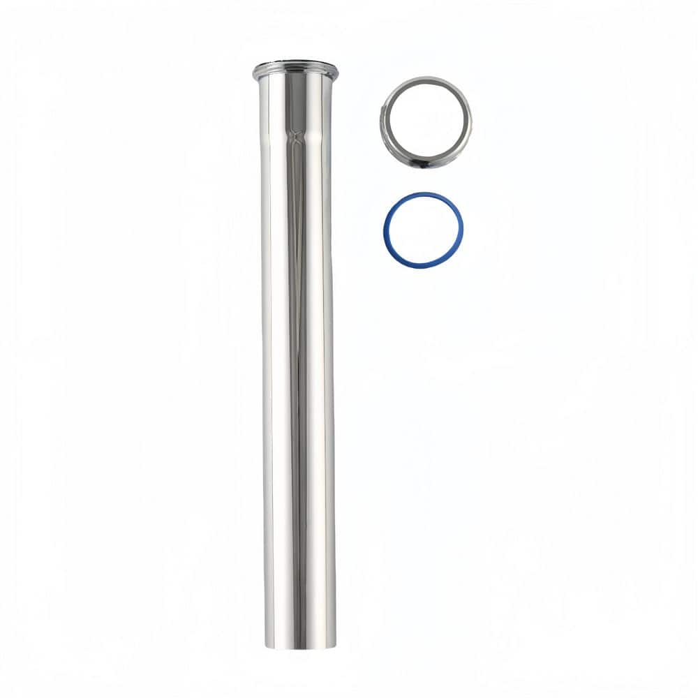 Everbilt 1-1/2in. x 12in. Chrome-Plated Brass Slip-Joint Sink Drain ...