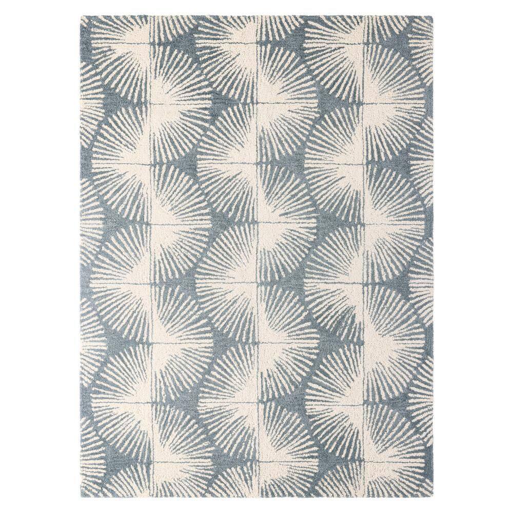 NICOLE MILLER NEW YORK Grey 8 ft. x 10 ft. Kendall Fluted Geo ...