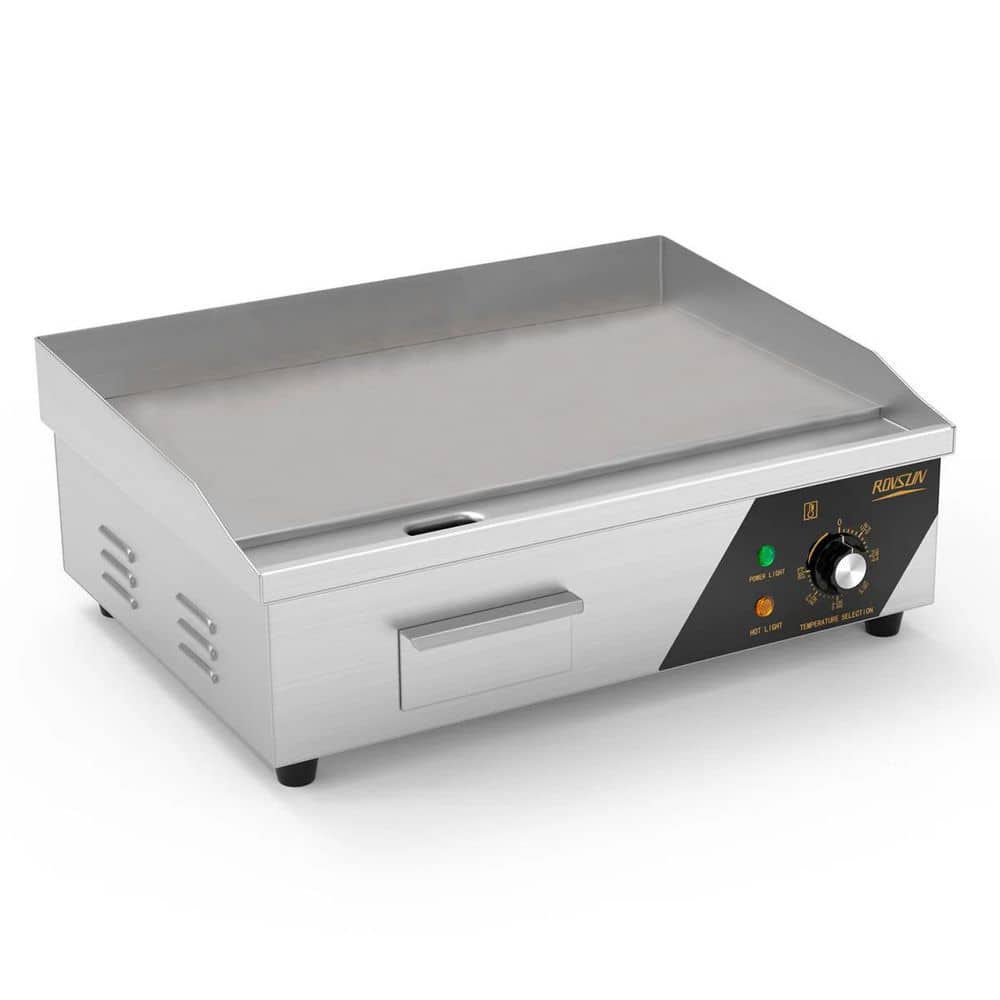 Karl home 251 sq. in. Stainless Steel Electric Griddle with Non-Stick ...