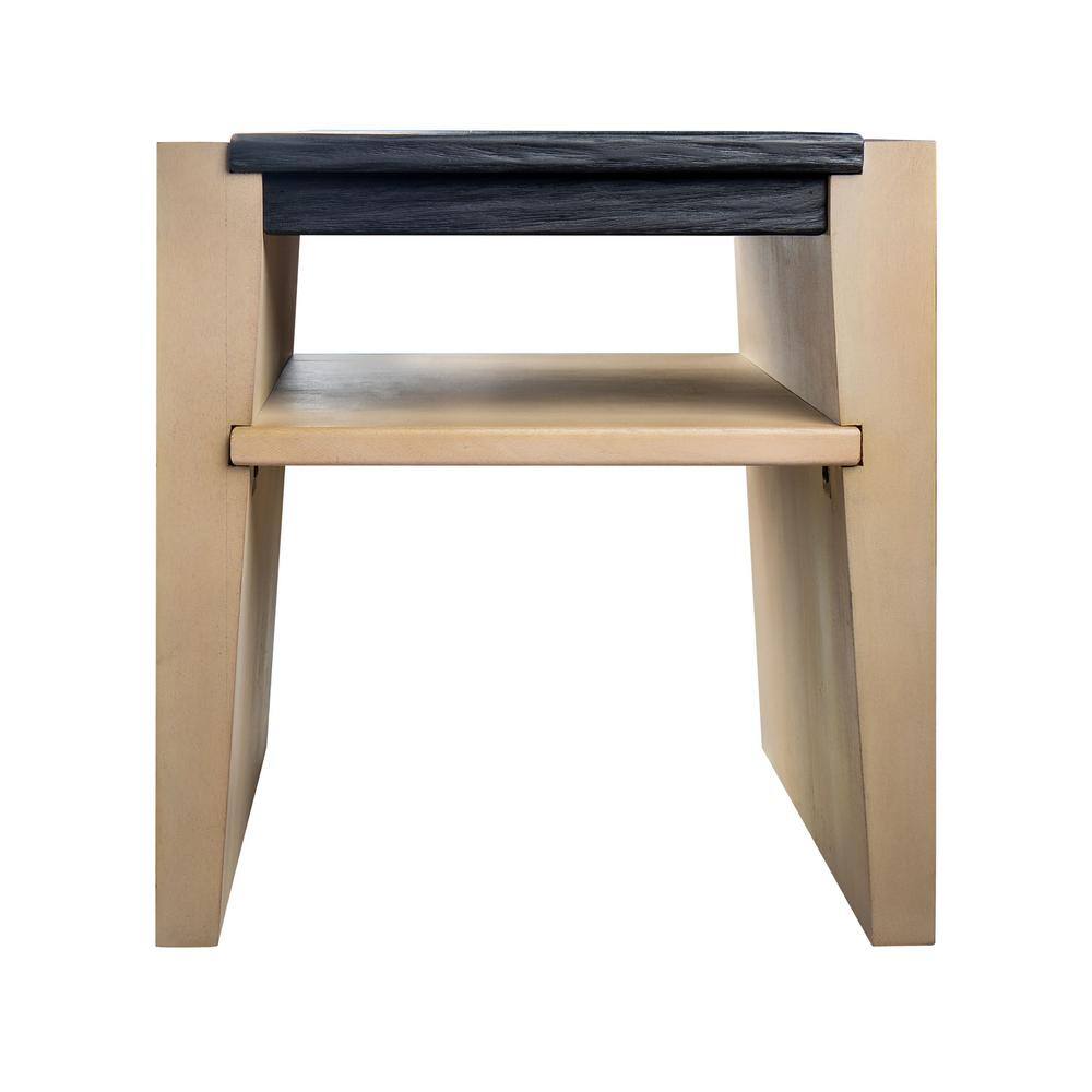 Modesto 20 in. Sandy Cove Square Wood Accent Table HD-231025773 - The ...