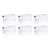 Sterilite 66 Qt. Latching Handle Storage Container in Nesting Clear (6 ...
