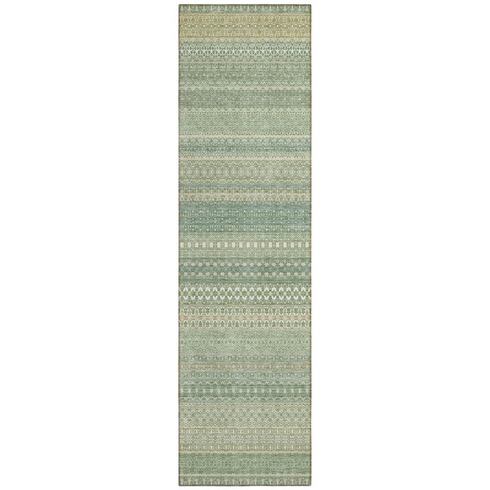 Addison Rugs Chantille ACN527 Aloe 2 ft. 3 in. x 7 ft. 6 in. Machine ...