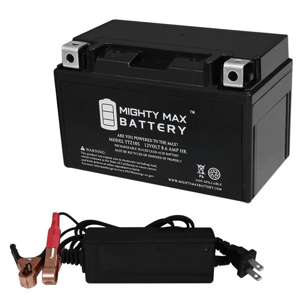 MIGHTY MAX BATTERY YTZ10S Battery Replacement for Honda CBR600RR, RA 05 ...