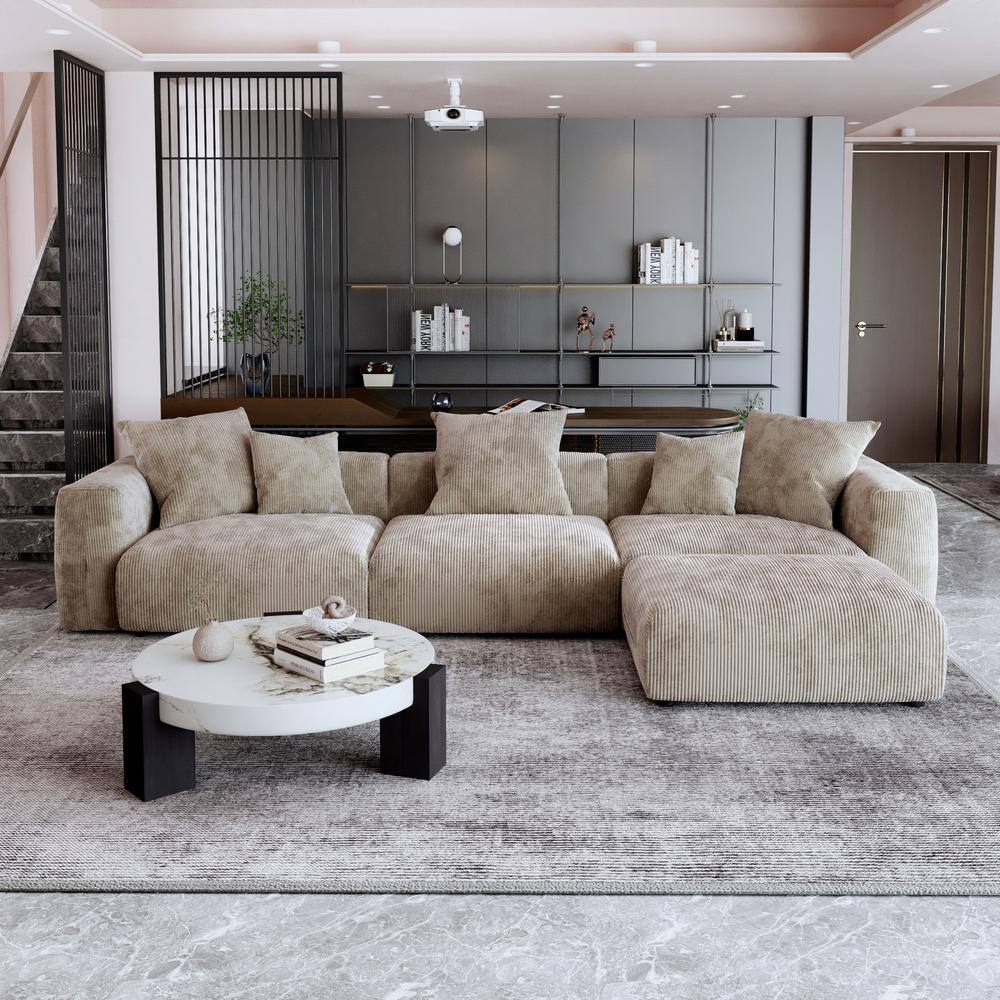 Have a question about Magic Home 142 in. Square Arm Oversized 4-Piece L ...