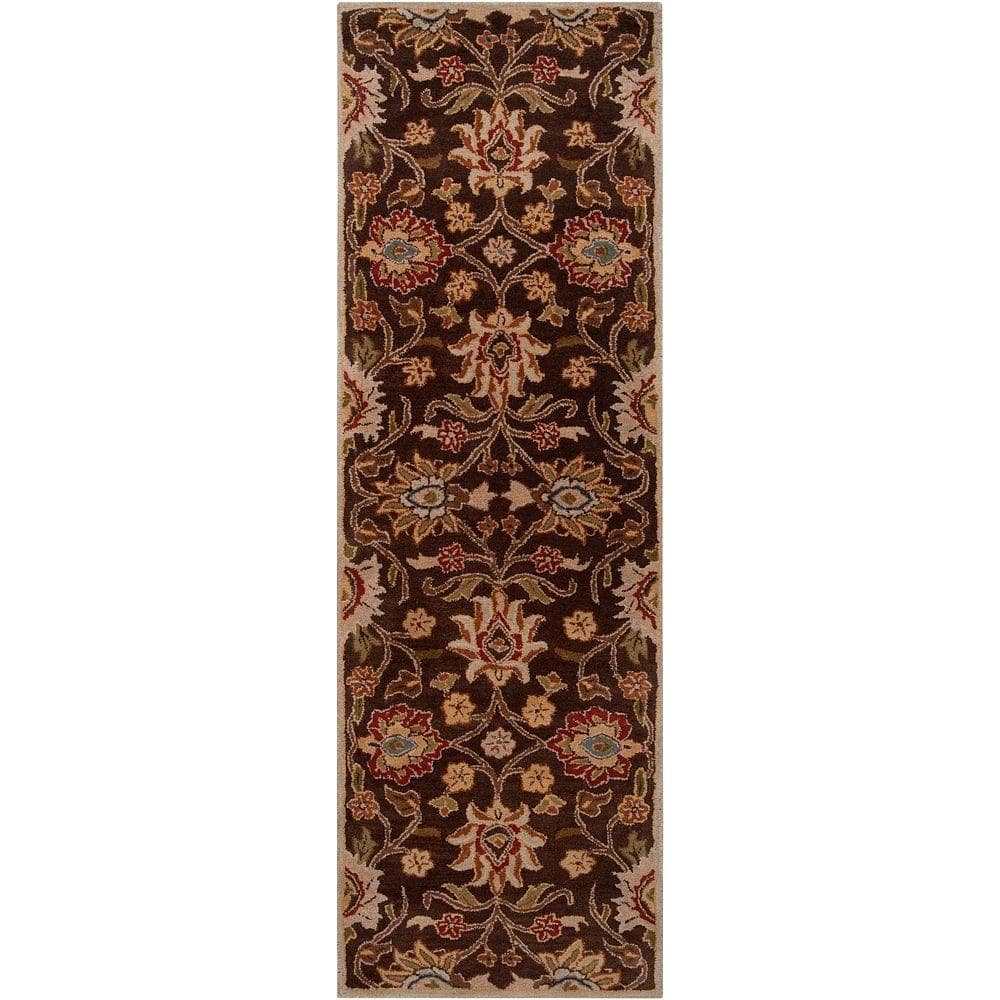 Livabliss Artes Chocolate 3 ft. x 12 ft. Area Rug Artes-312 - The Home ...