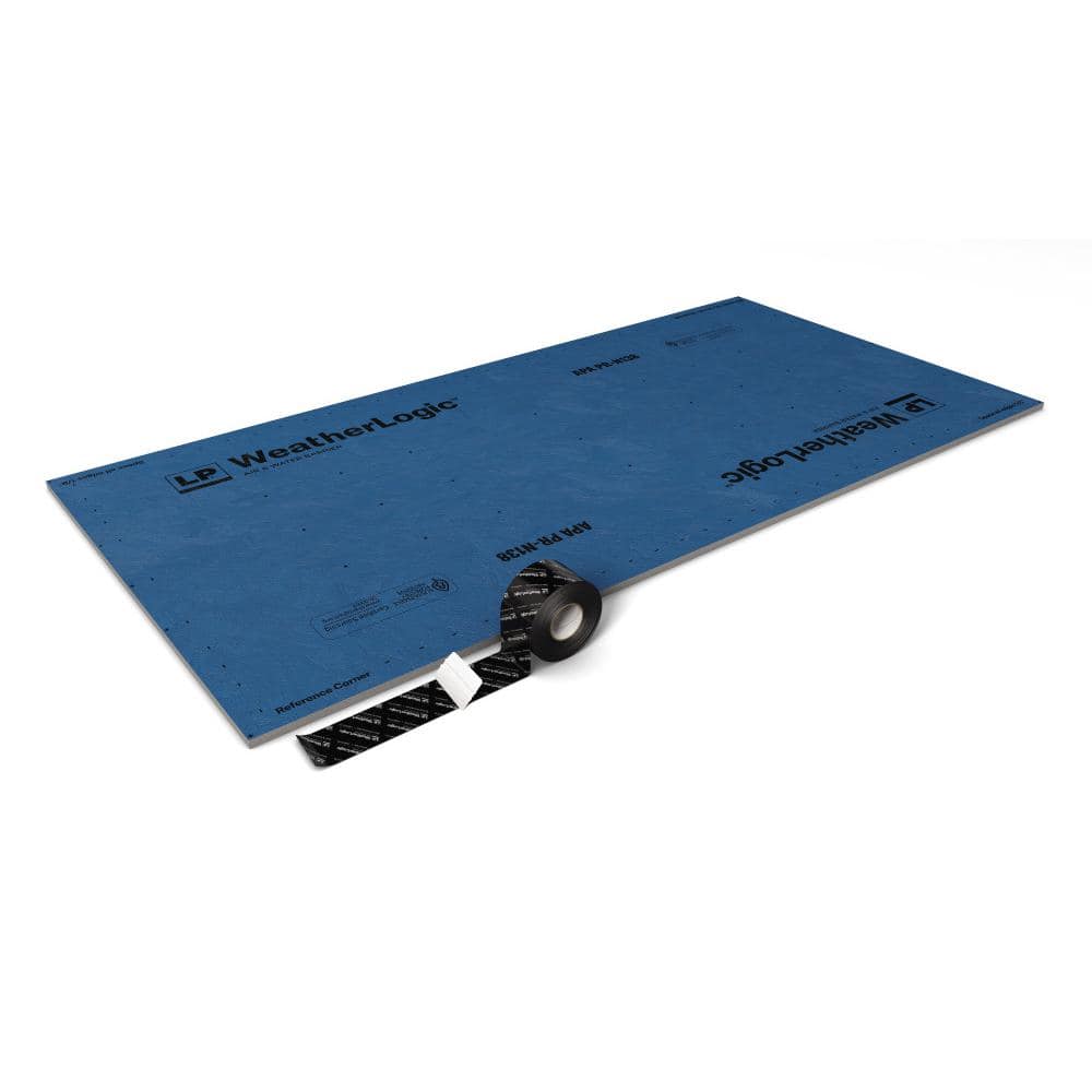 7/16 in. x 4 ft. x 10 ft. LP WeatherLogic Aspen 1-Side Oriented Strand ...