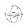 Warehouse of Tiffany Zenta 17 in. 3-Light Indoor Chrome Pendant Lamp ...