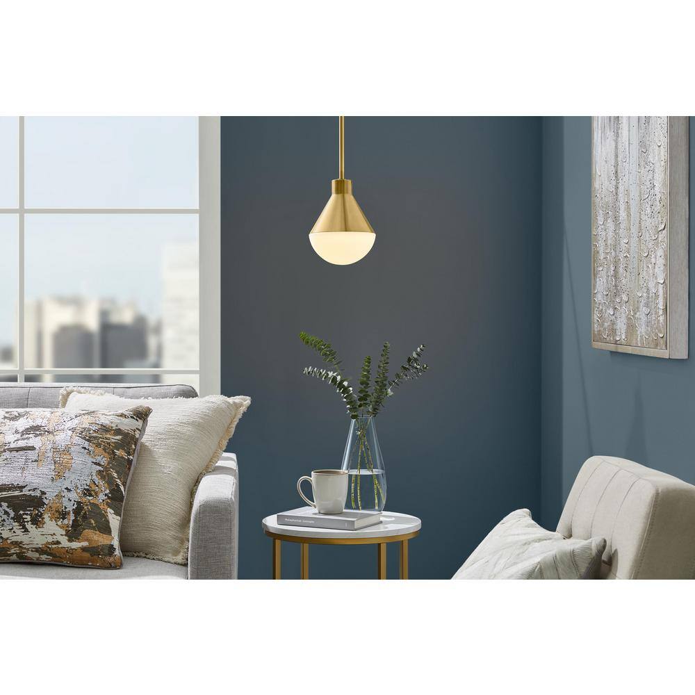 Home Decorators Collection Baril 1-Light Gold Pendant Light Fixture ...