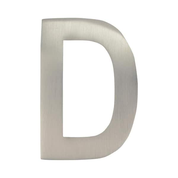 Reviews for Architectural Mailboxes 4 in. Satin Nickel Letter D ...