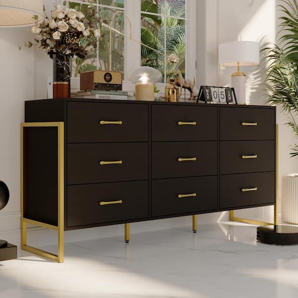 Black big dresser store