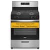 Whirlpool 30 in. 4 Burner Freestanding Gas Range in. Stainless Steel ...
