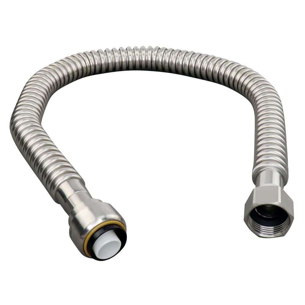 Everbilt 3/4 in. PTC x 3/4 in. FIP x 24 in. Corrugated Stainless Steel ...