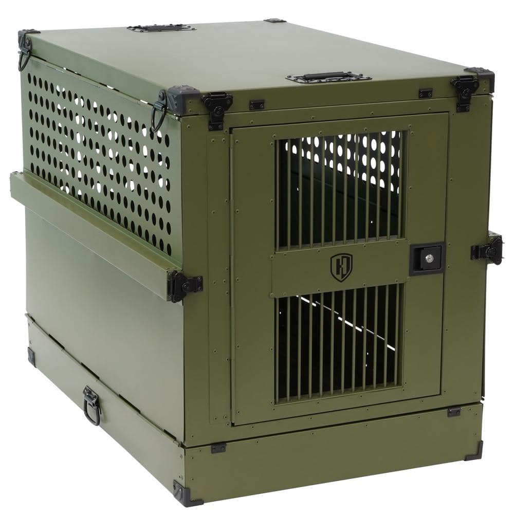 Hercules Safe Vehicle Transport Dog Crate with Heavy Duty Aluminum ...