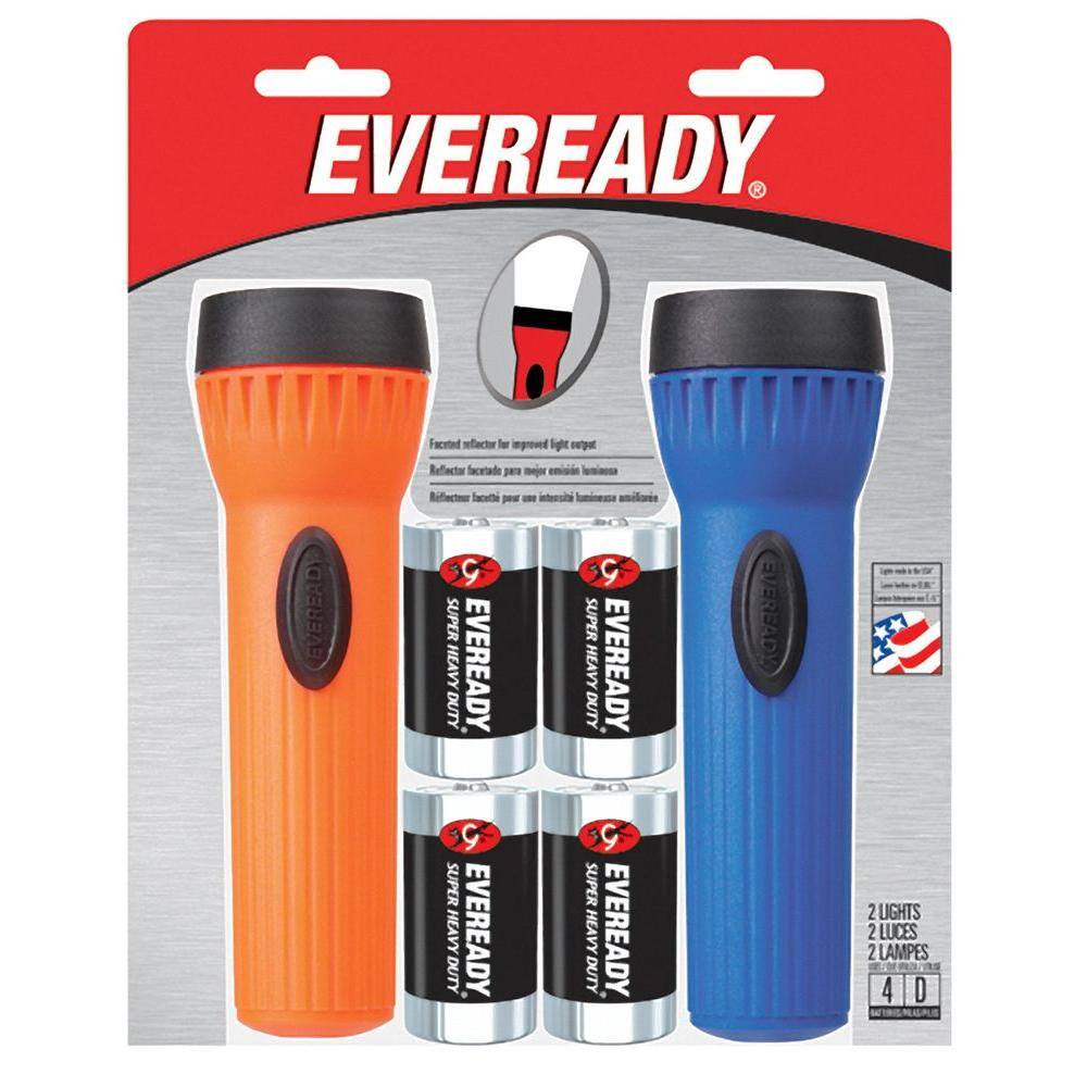 Eveready Economy Light Twin Pack with Batteries 3251NBP2H - The Home Depot