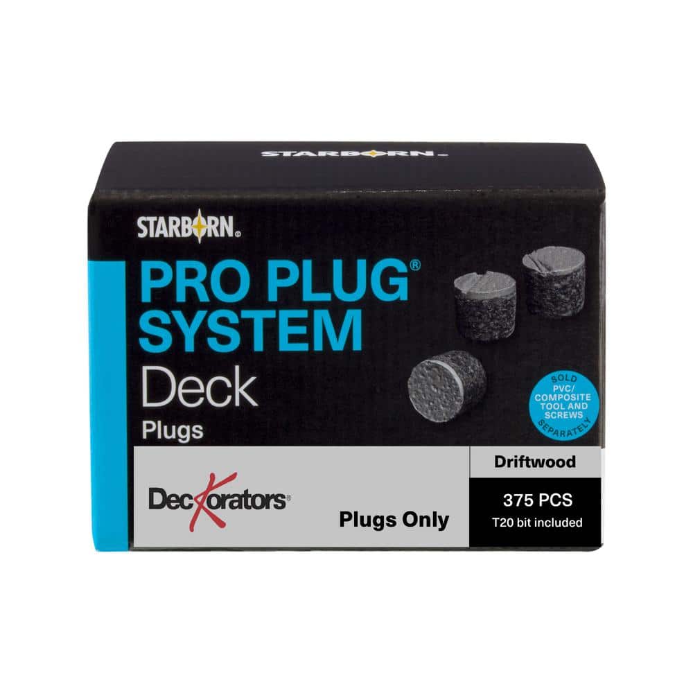 Deckorators Vista Driftwood Composite Deck Board Plugs (375 pc) 500764 ...