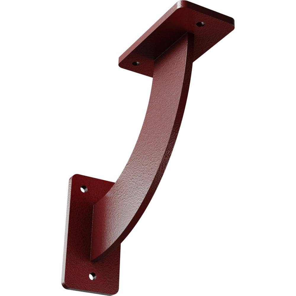 Ekena Millwork 2 in. x 7 in. x 7 in. Steel Hammered Bright Red Bradford ...