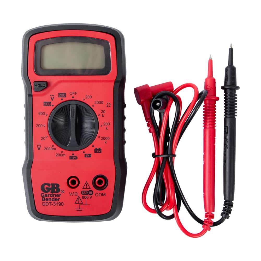 Gardner Bender 4-Func 14-Range Manual Digital Multimeter GDT-3190 - The ...