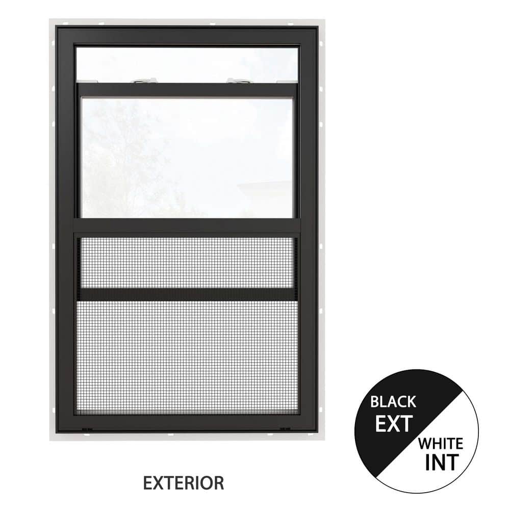 ARK DESIGN 32 in. x 52 in. 62-Series Double Glazed Single Hung Vinyl ...