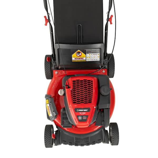 Troy-Bilt 21 in. 163cc OHV Engine Push 3-in-1 Gas Walk Behind Lawn ...