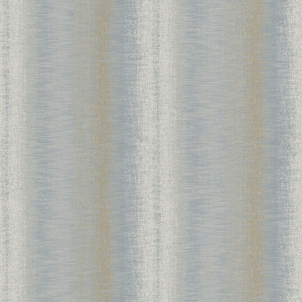 Veer Decor Woven Gradient Stripe Blue Wallpaper Sample 8252-AD4-S - The ...