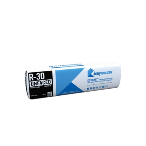 Knauf Insulation R-30 Unfaced Fiberglass Insulation Batt 10 in. x 16 in ...