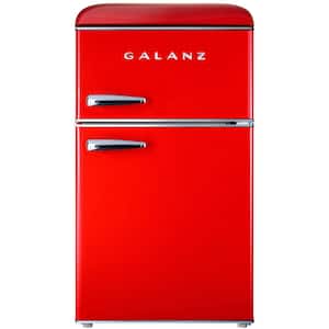 Galanz 20 in. 3.1 cu. ft. Retro Top Freezer Refrigerator, Bebop Blue ...