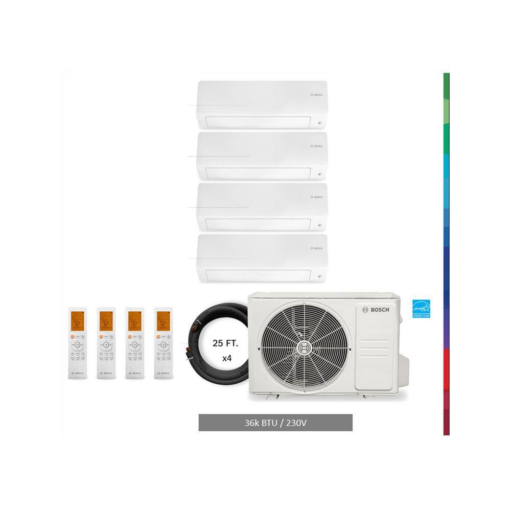 Bosch Gen 3 Max Performance Climate 5000 4-Zone 36,000 BTU 3 Ton ...