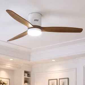 MODERN HABITAT 52 in. Integrated LED Indoor Flush Mount Gold Standard ...