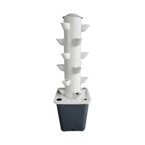 Standard Hydroponic Tower - 18 hole 6 Tier Kit Indoor Hydroponic Garden ...