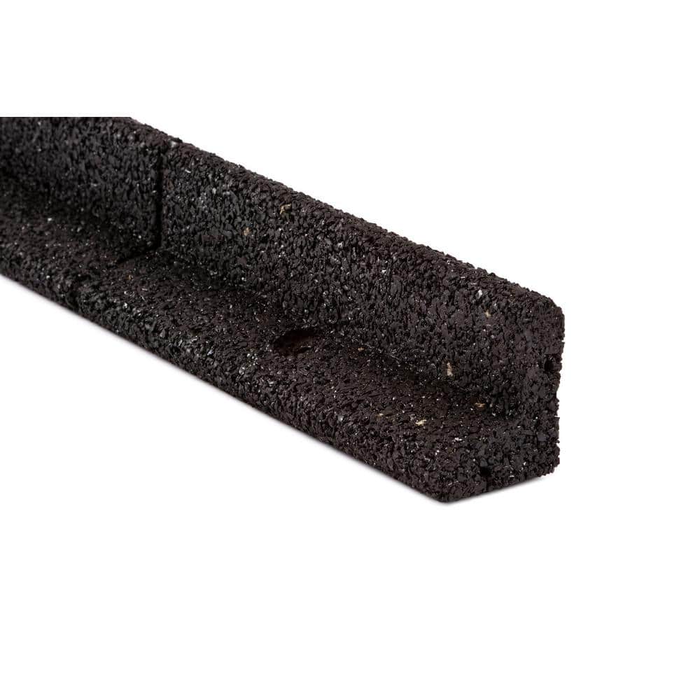 Vigoro EcoBorder 4 ft. Black Rubber Landscape Edging (1-Pack) ECOBRD ...