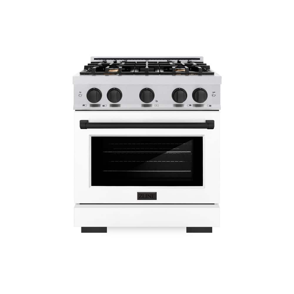 ZLINE Kitchen and Bath Autograph 30 in. Select Gas Range with 4 Burners ...