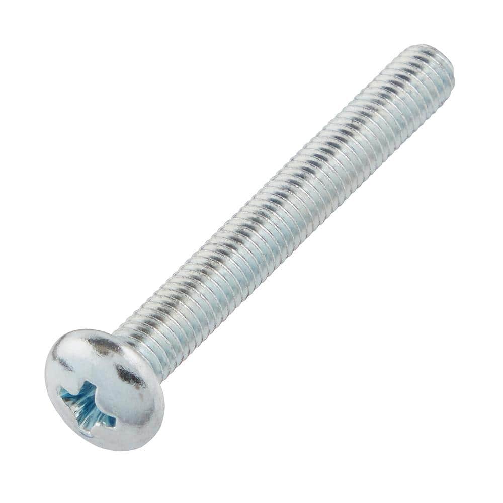 Everbilt M5-0.8x40mm Zinc Pan Head Phillips Drive Machine Screw 2 ...